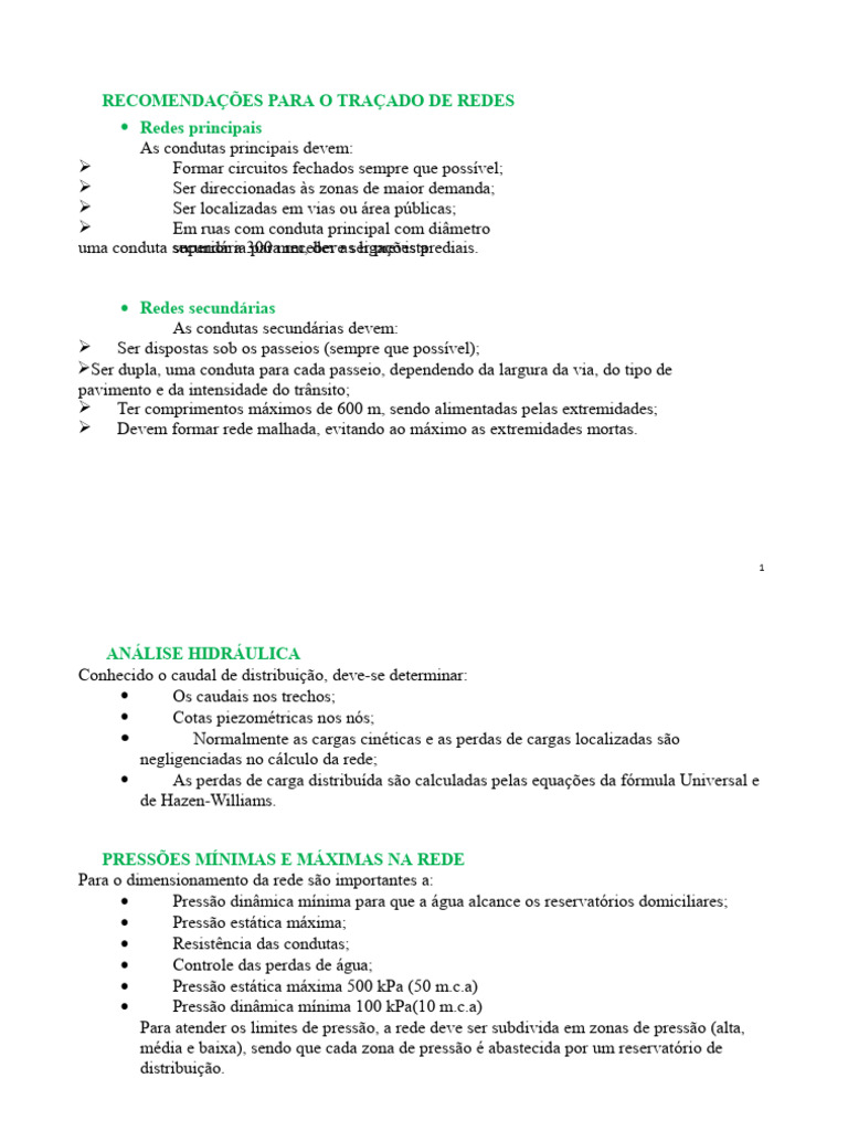 Sistemas de Distribucao .... Preparacao Segundo Teste 2 | PDF | Pressão
