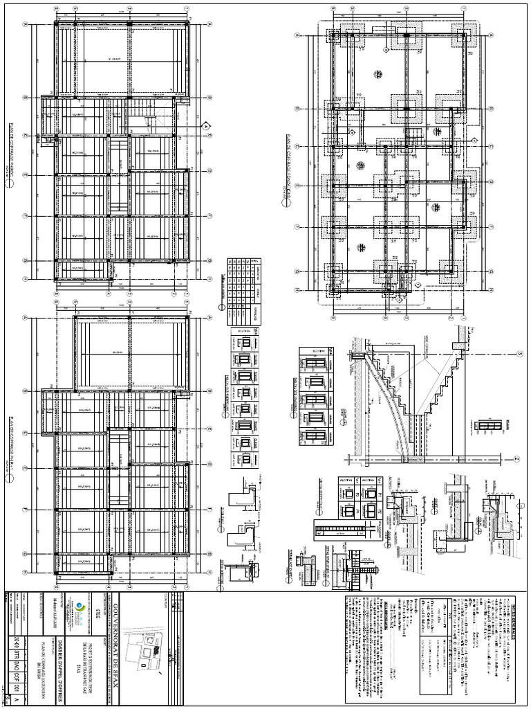20-09 - STR - DAO - COF - Plan de coffrageEXTENSION SIEGE ST01 | PDF