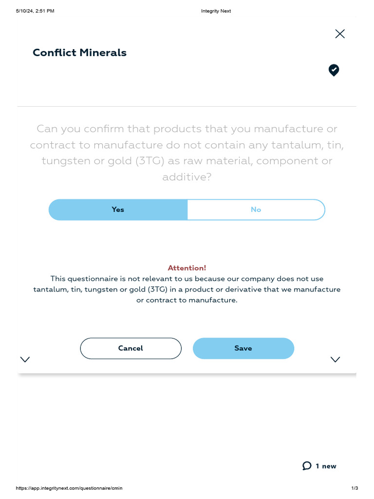 CMRT_Integritynext | PDF