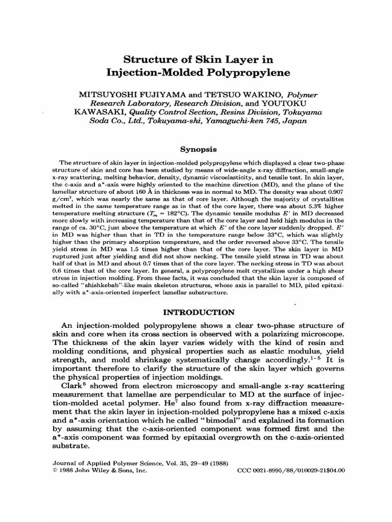 Fujiyama PP WaxD | PDF | Differential Scanning Calorimetry | Polymers Fujiyama PP WaxD | PDF | Differential Scanning Calorimetry | Polymers