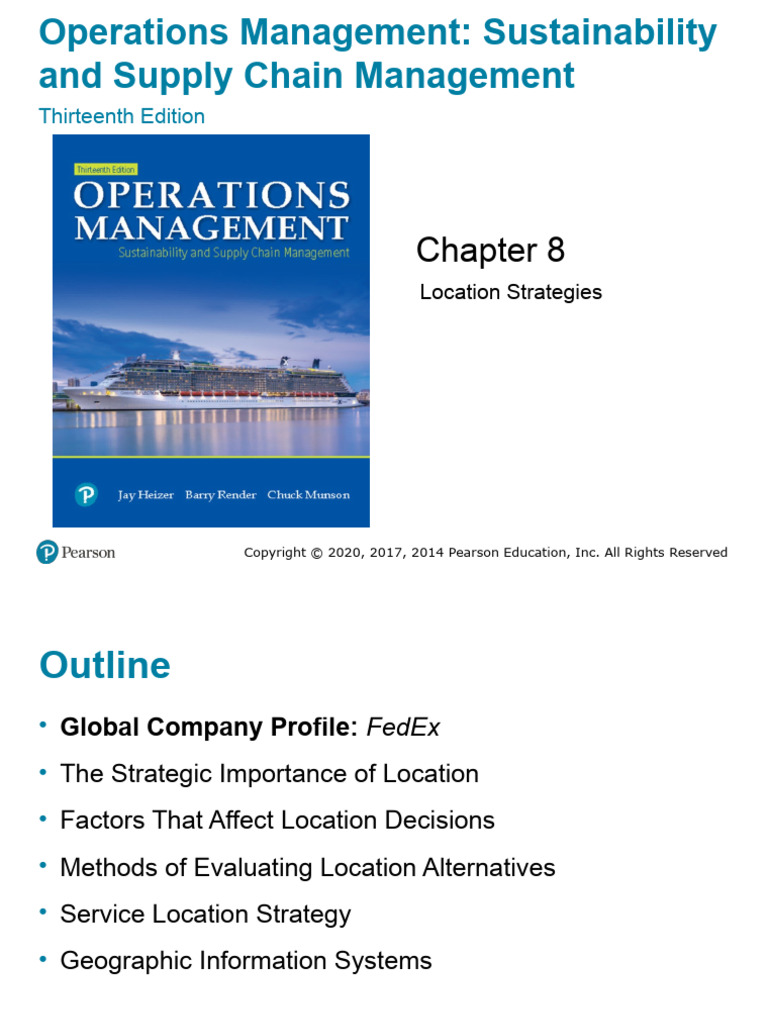 Heizer - Om13 - PPT - 08 - Location Strategies | PDF | Geographic ...