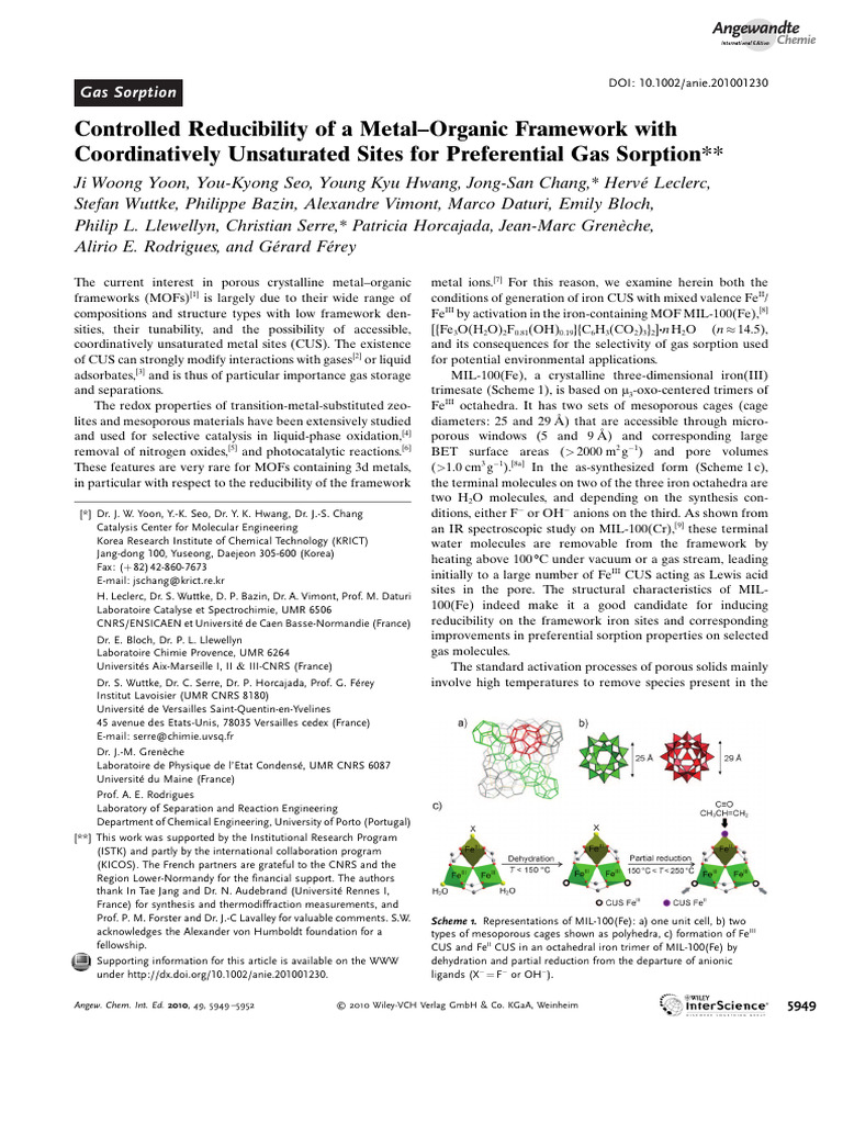 Yoon Et Al. - 2010 - Controlled Reducibility of A Metal-Organic Framewo ...