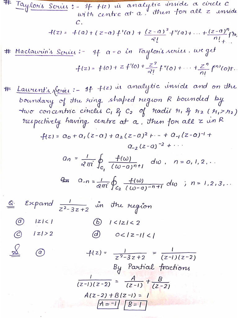 Unit 2 (Complex Analysis II) | PDF