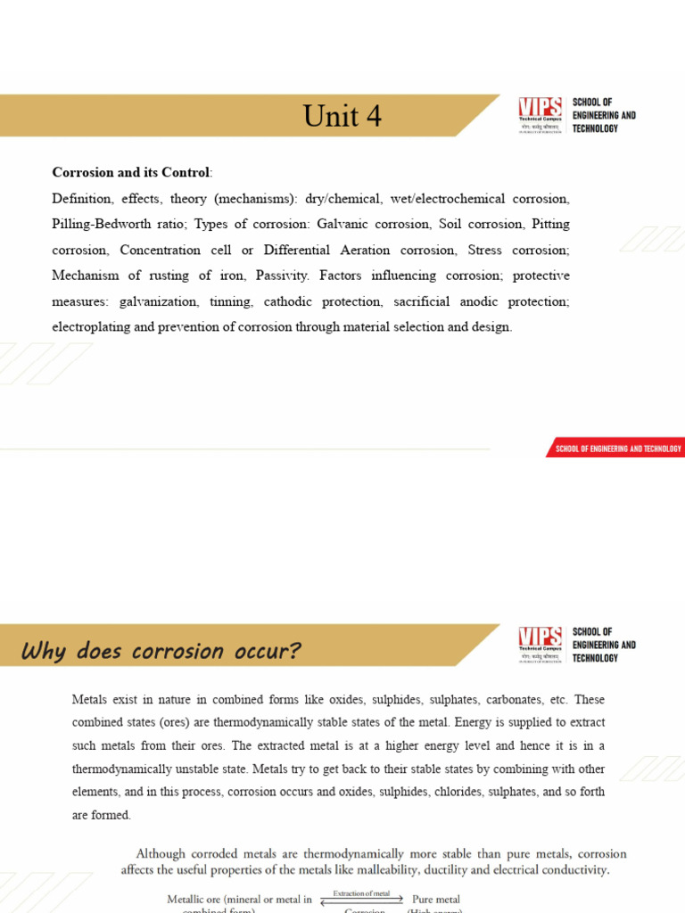 Corrosion Part 1 PPT | PDF | Corrosion | Electrochemistry