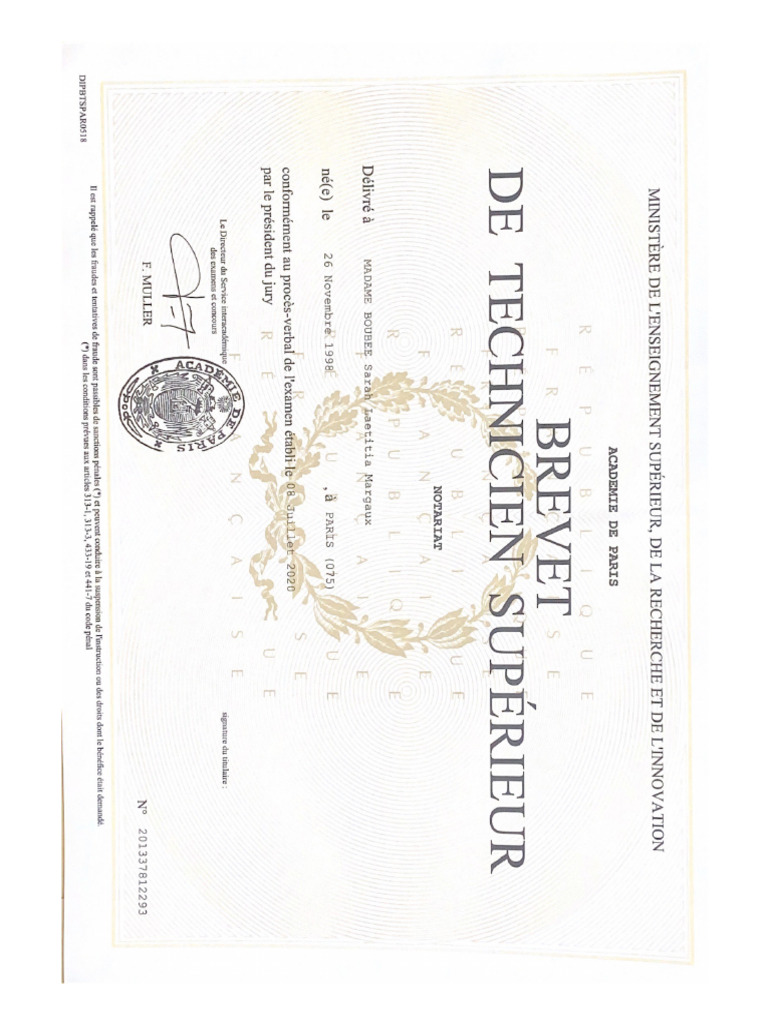 Brevet Diplome 2 | PDF