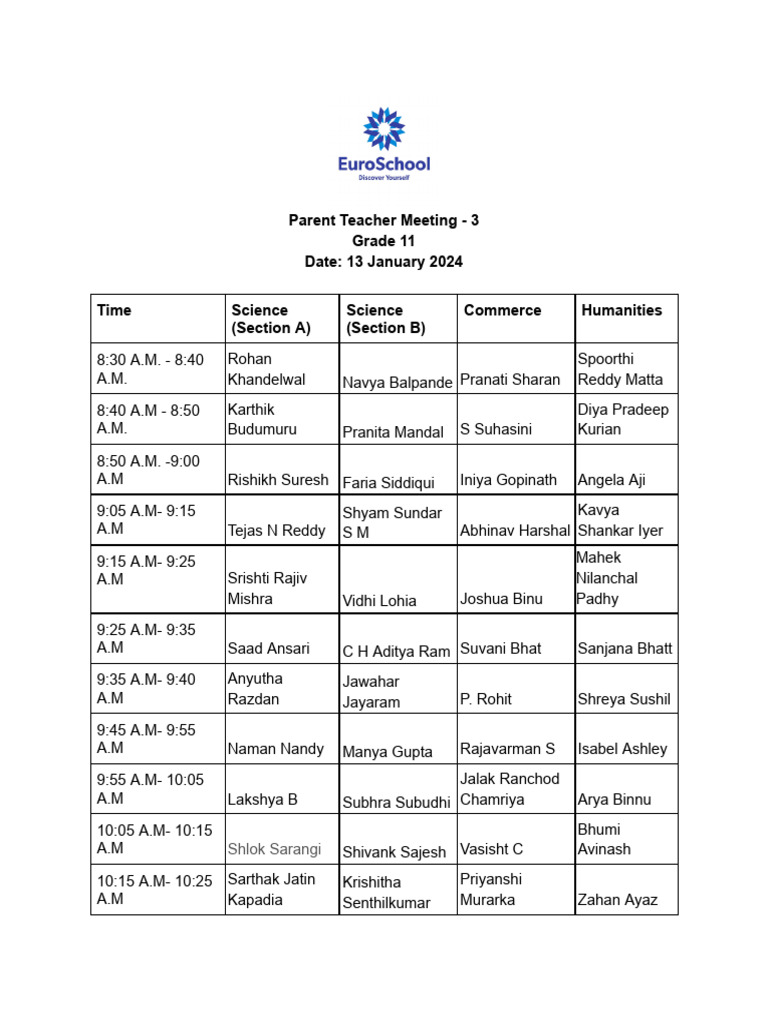 Grade 11 PTM-3 On 13 Jan 2024 | PDF
