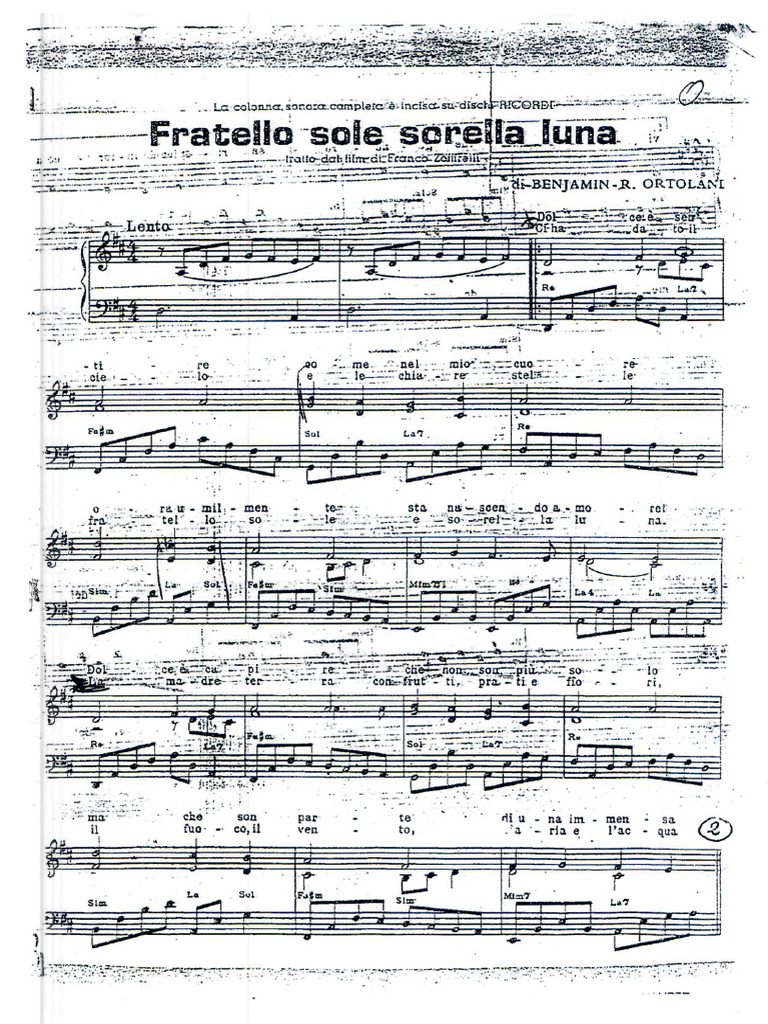 Fratello Sole Sorella Luna | PDF