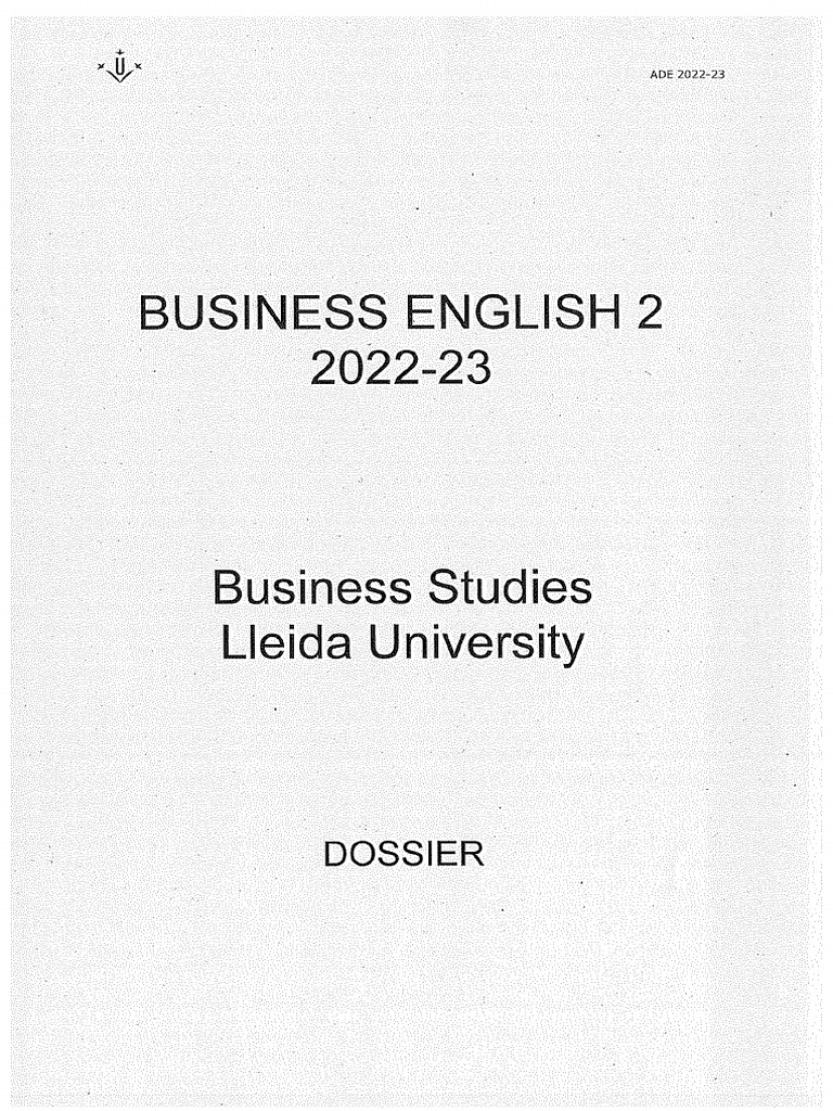Student_s dossier | PDF