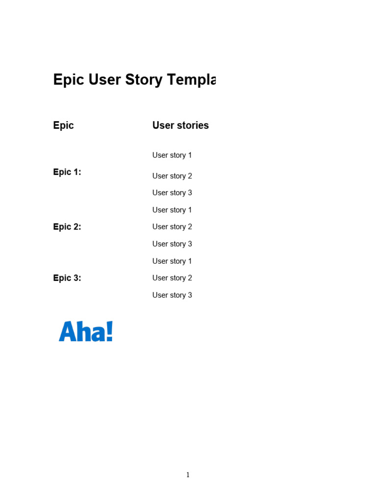 Epic_User_Story_Template | PDF
