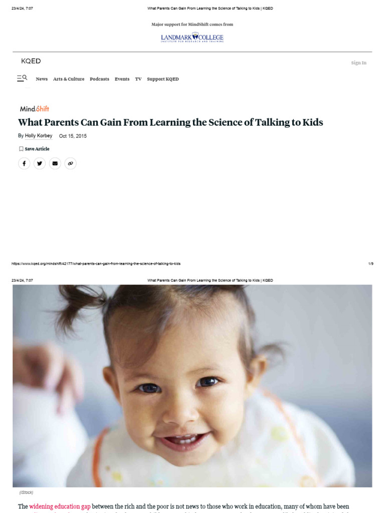 What Parents Can Gain From Learning The Science Of Talking To Kids