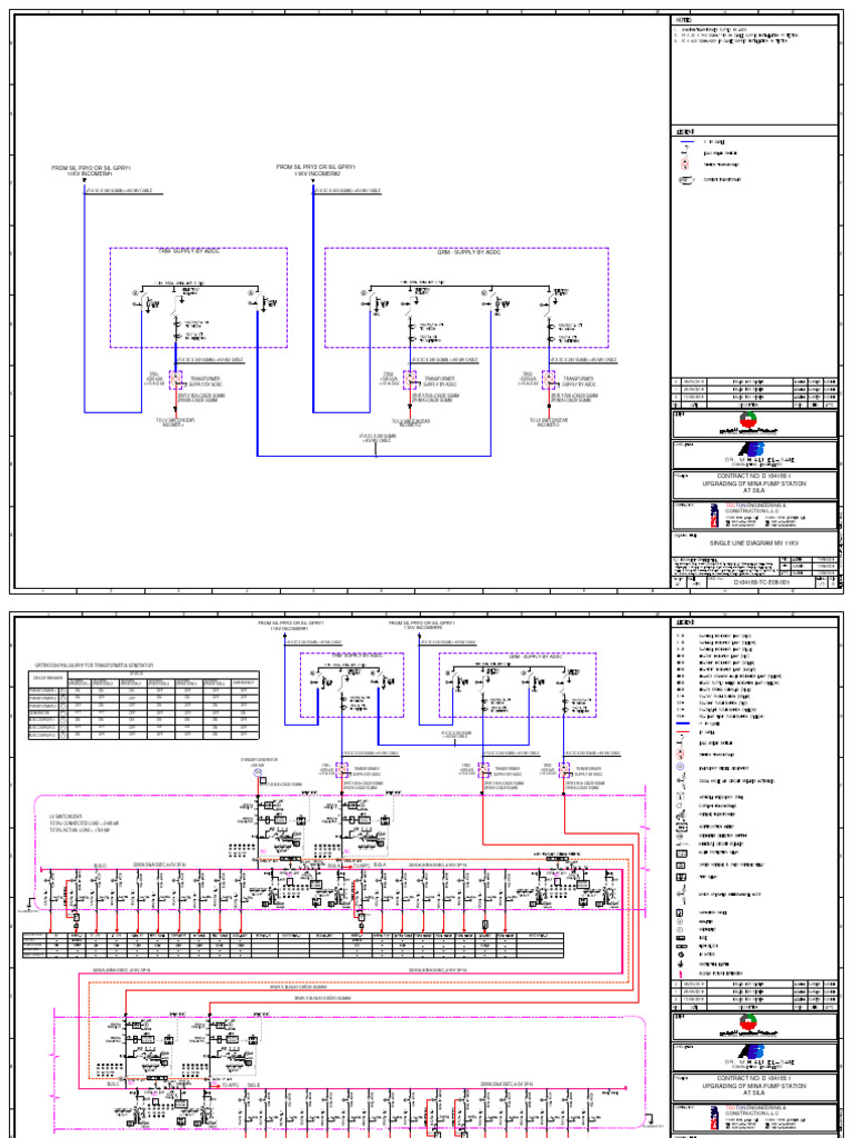 D-104189-TC-E08-001 - 2 - Single Line Diagram (11KV, 415V) | PDF ...