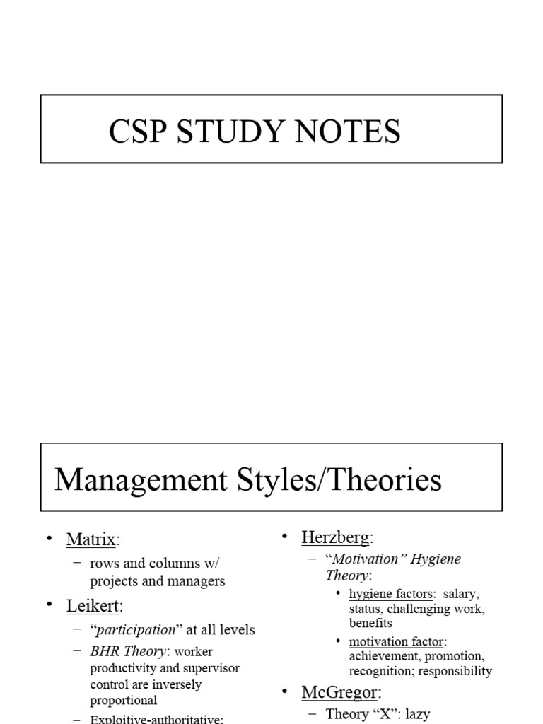 CSP Study | PDF | Business
