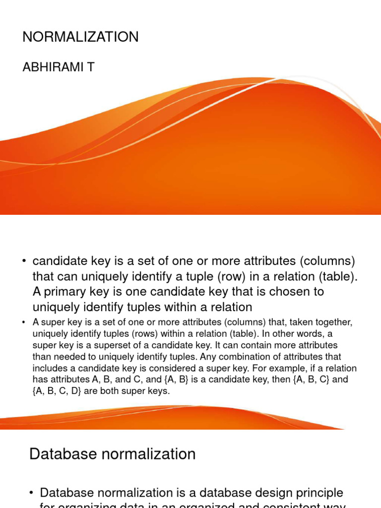 Normalization | Download Free PDF | Relational Database | Computing