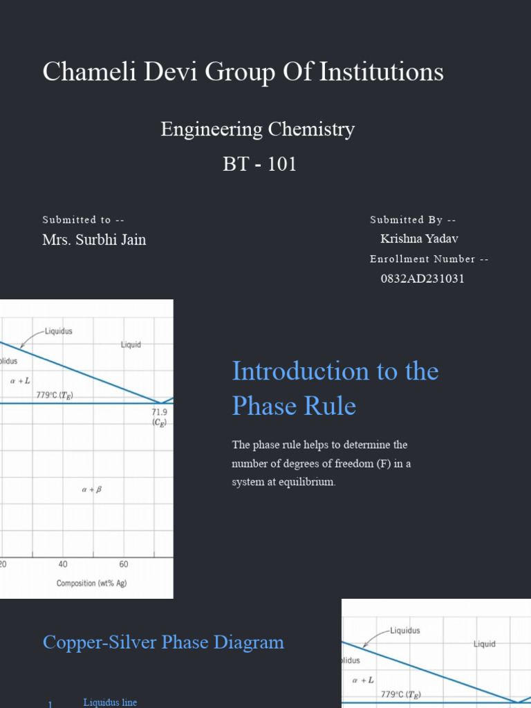 Phase Rule and Two Component Copper Silver System | PDF