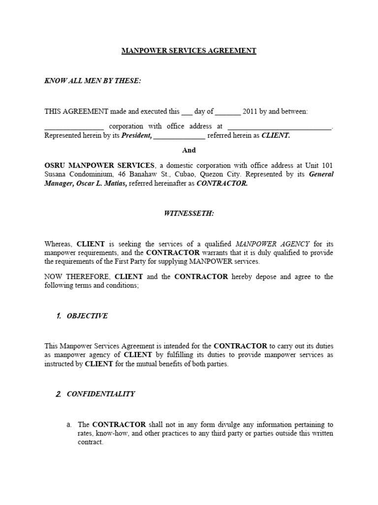 Contract Pdf Employment Confidentiality