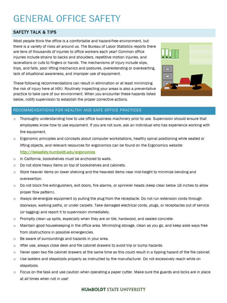 general_office_safety | Download Free PDF | Human Factors And ...