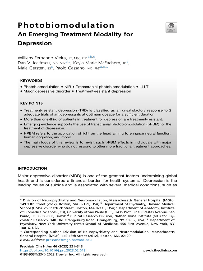 Vieira Et Al.2023 - Photobiomodulation - An Emerging Treatment Modality ... Vieira Et Al.2023 - Photobiomodulation - An Emerging Treatment Modality ...