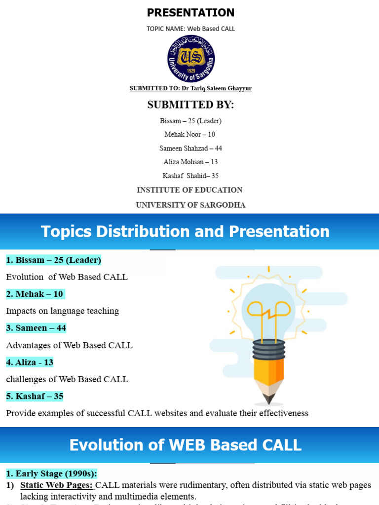 Web Based CALL | PDF | Learning | Multimedia