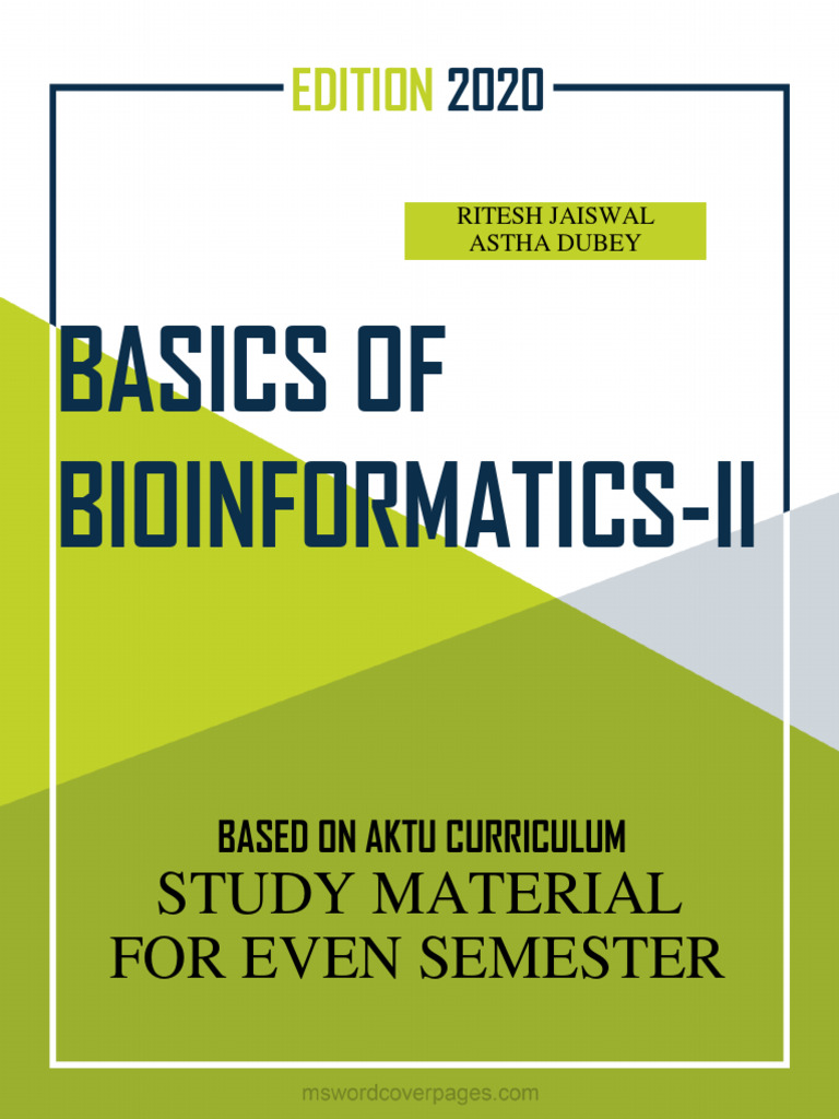 Bioinformatics Complete All 5 Units Notes | PDF | Blot (Biology ...