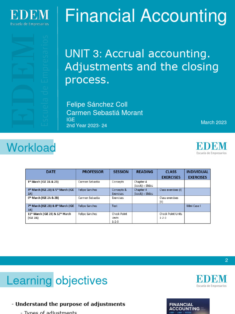 Unit 3 Presentation Fa 23-24 | PDF | Debits And Credits | Expense