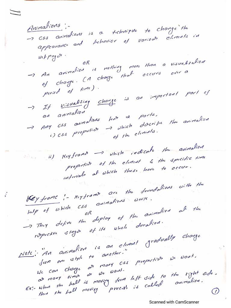 CMA-Unit 2-Animations | PDF