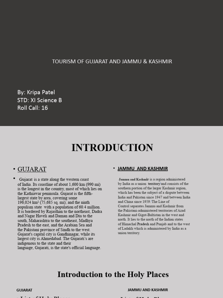 Kripa Patel - XI Science B AIL Project 2023-24 | PDF | Gujarat | Kashmir