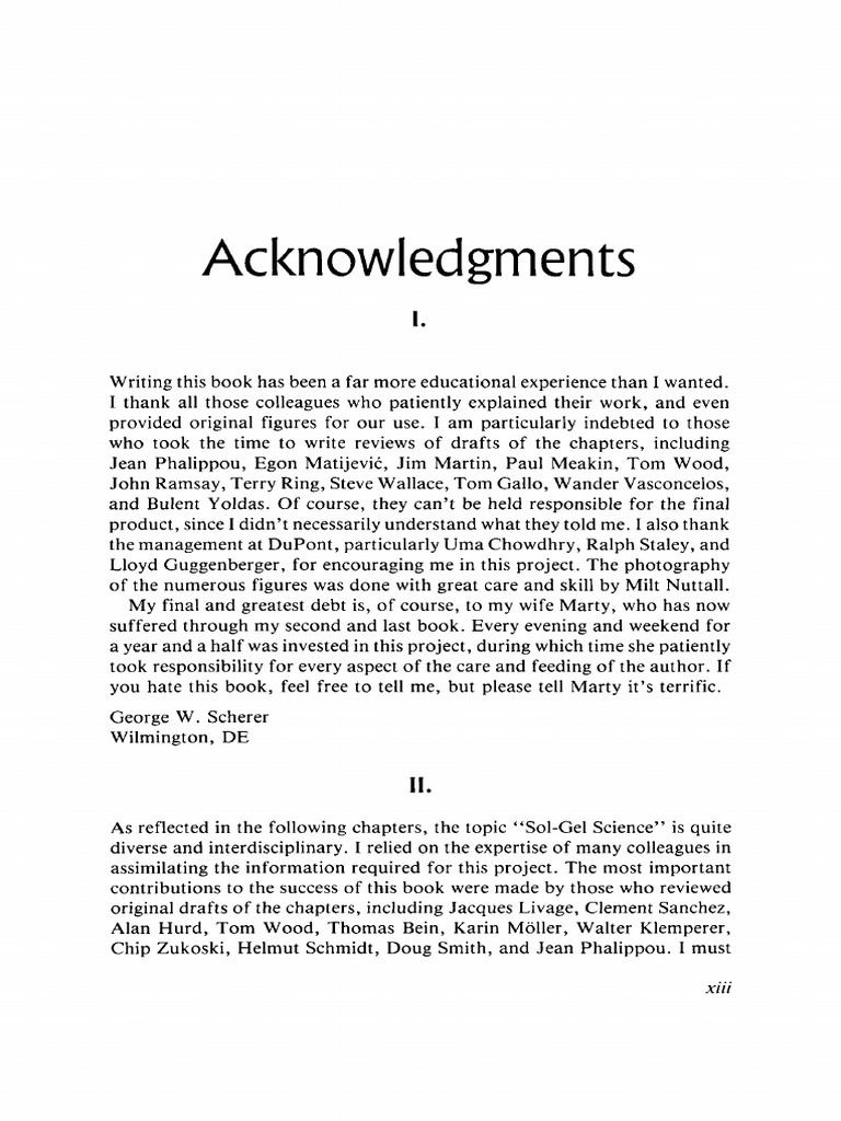Acknowledgments 1990 Sol Gel Science | PDF