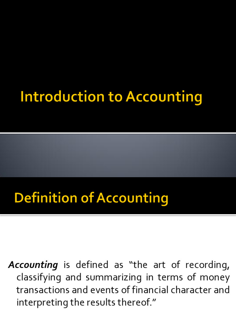 Understanding Basic Accounting Concepts | PDF | Debits And Credits ...