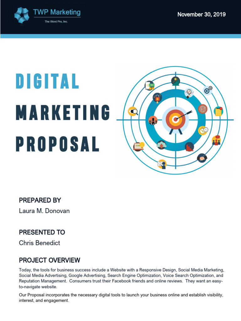 Sample Digital Marketing Proposal | Download Free PDF | Advertising ...