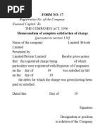 Form 41 Memorandum of Satisfaction of Registered Charge | PDF | Finance ...