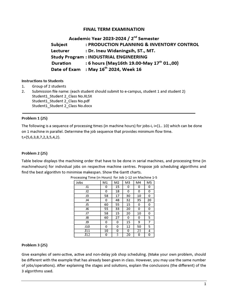 Mochammad Sam Bayu Aditya - Hanola Bimo Prakoso - Class01 - N - IEN ...