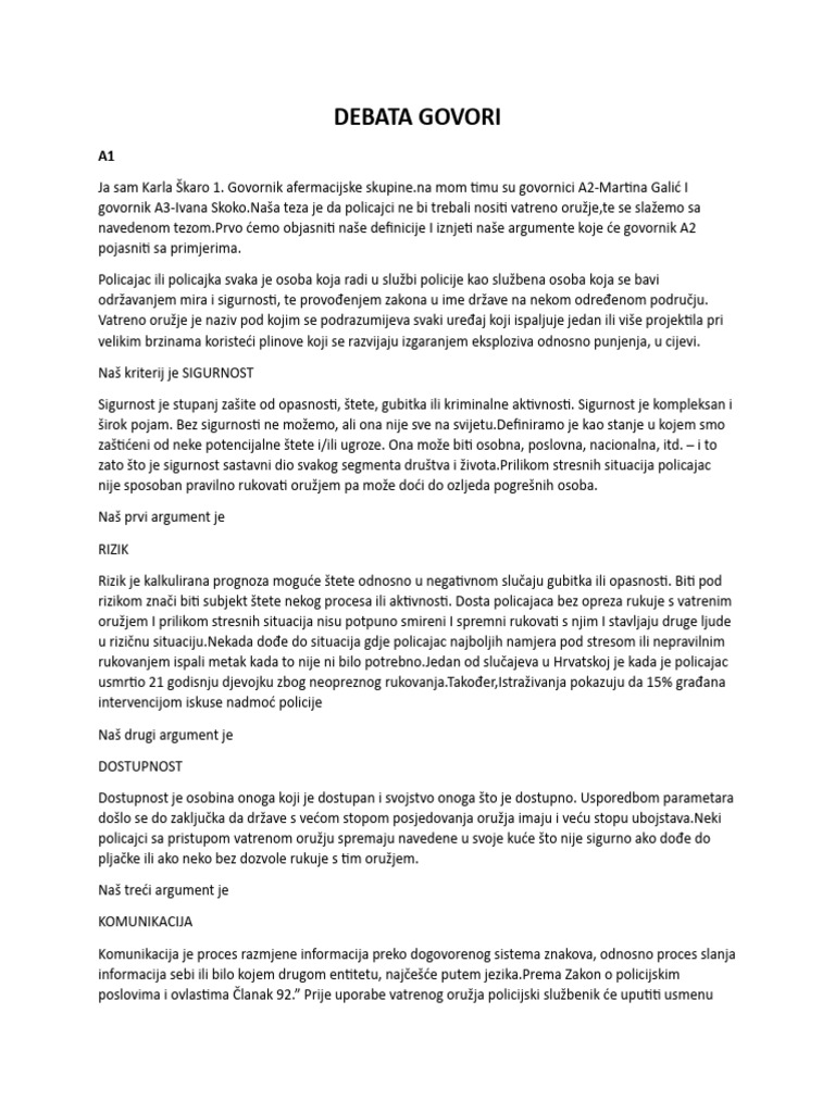 Debata | PDF