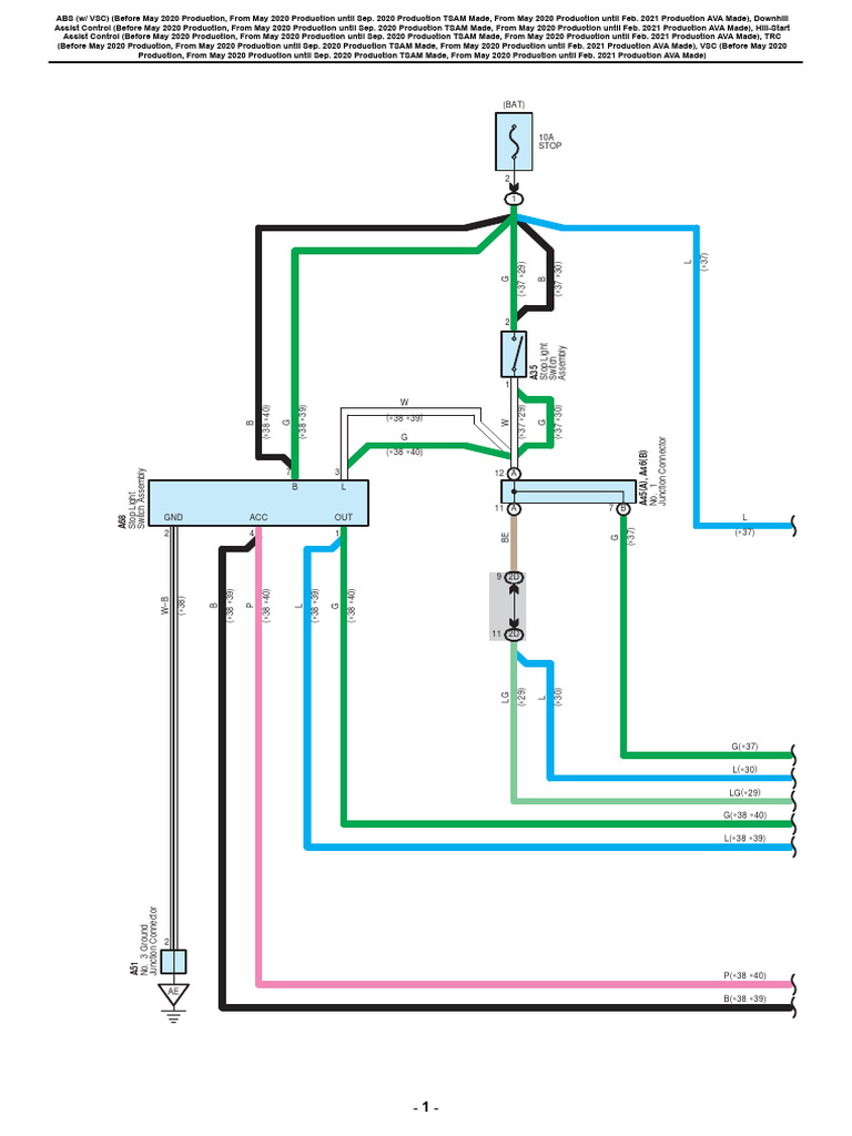 ABS (W VSC) (Before May 2020 Production, From May 2020VSC-B | PDF | Components | Machines