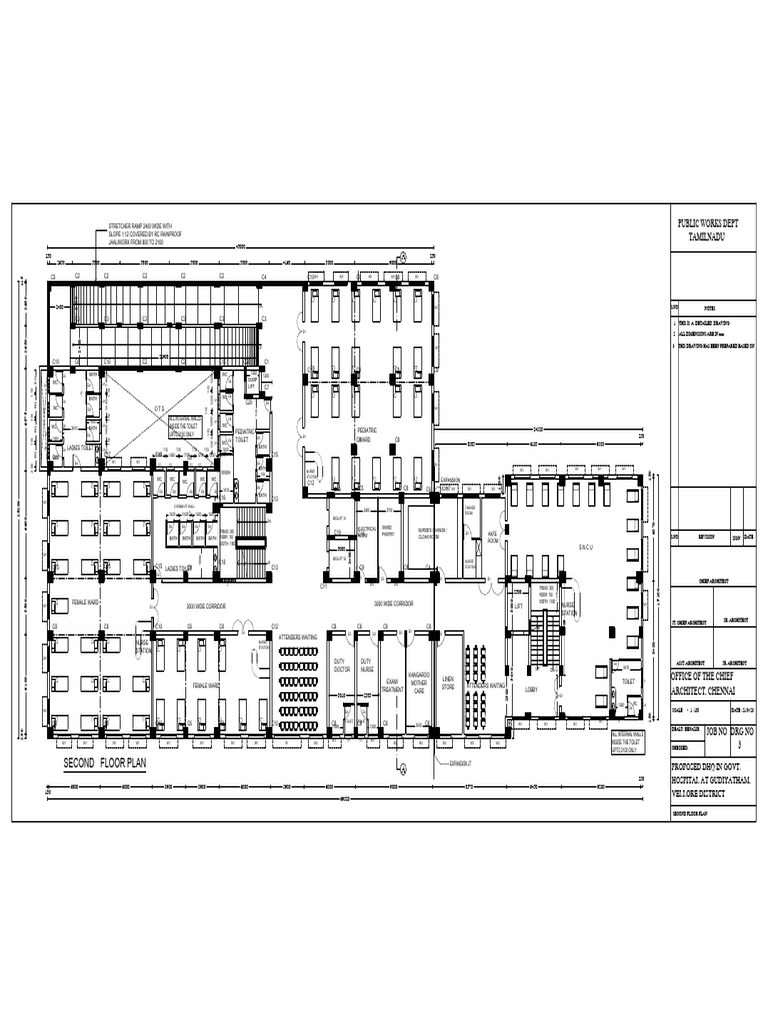 Second Floor Plan: Public Works Dept Tamilnadu | PDF