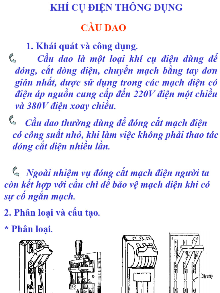 File Gui Lop-Cau Dao. Cong Tac, Aptomat, Cau Chi | PDF
