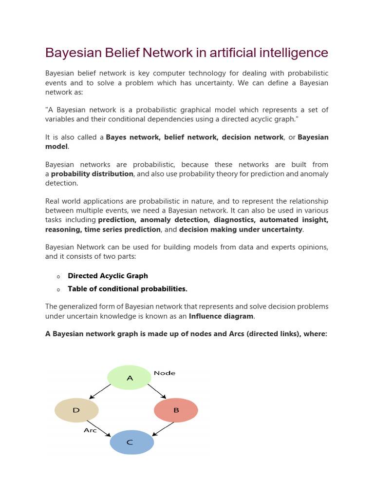 Bayesian Belief Network | PDF | Bayesian Network | Applied Mathematics Bayesian Belief Network | PDF | Bayesian Network | Applied Mathematics