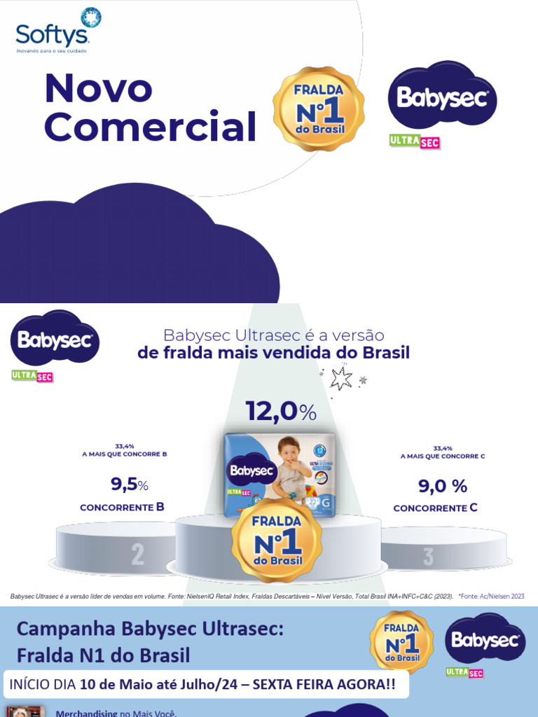 Babysec Ultrasec: Líder em Vendas Brasil | PDF