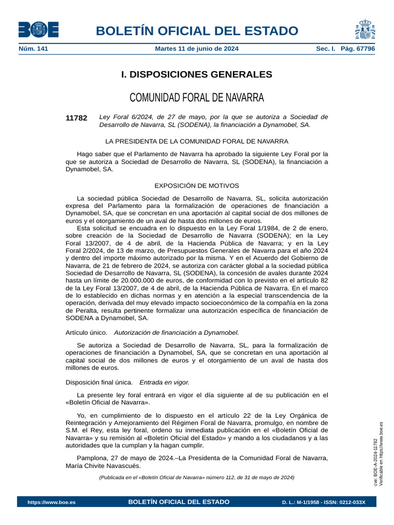 Boe A 2024 11782 | Descargar gratis PDF | Gobierno