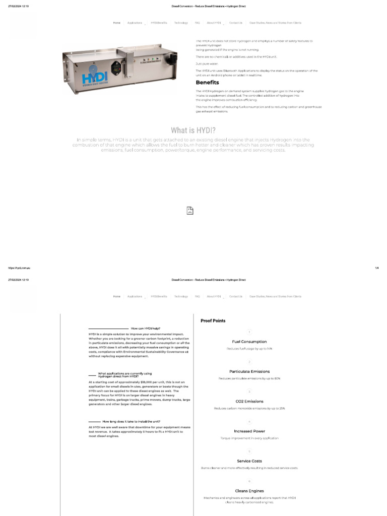 Benefit of Hydi Solution | PDF