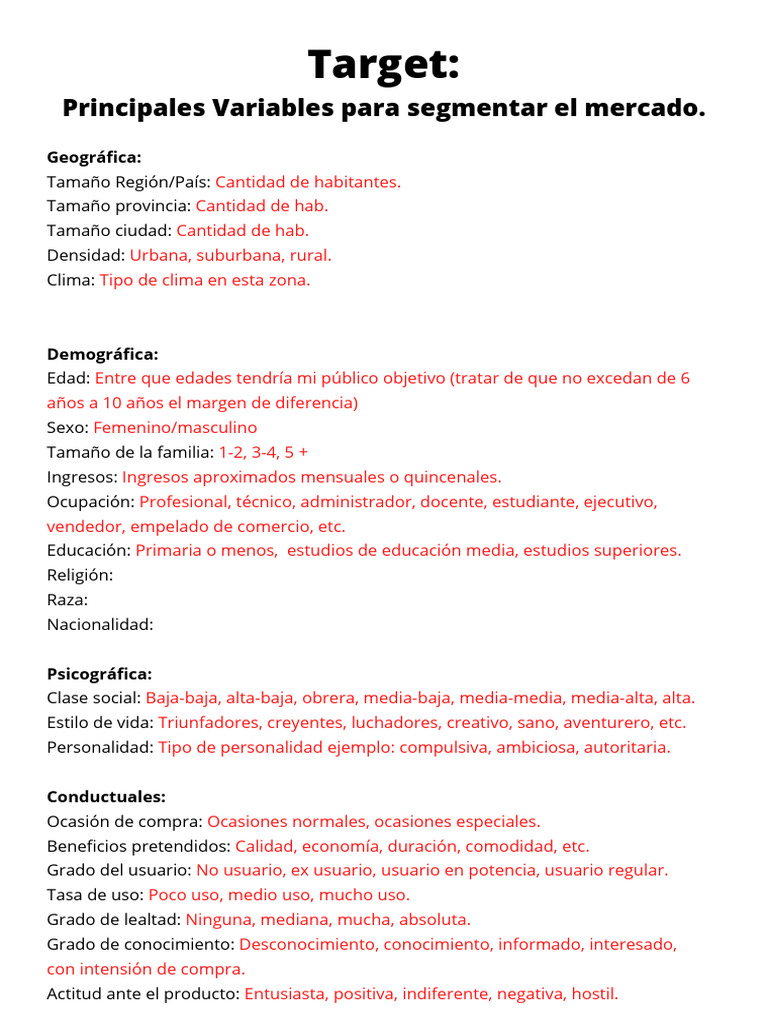 Perfil Del Cliente Ideal | PDF | Cliente