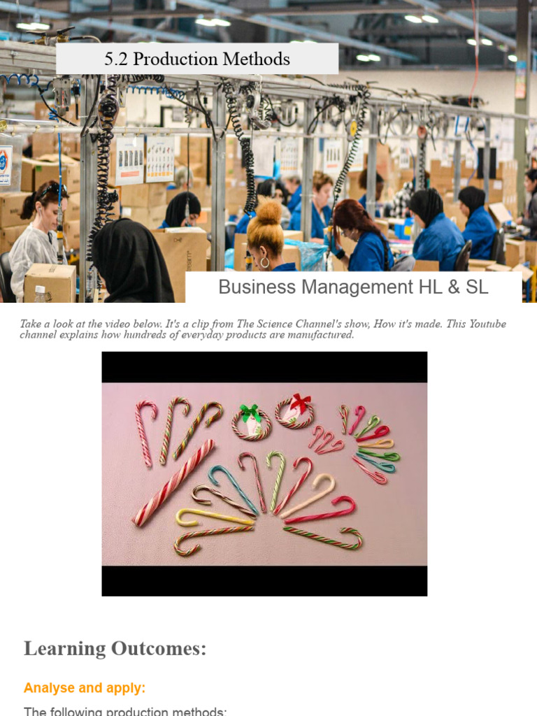 5.2 Production Methods | PDF | Mass Production | Labour Economics