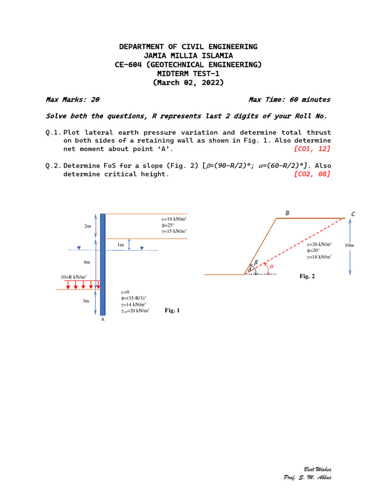 Sessional Test 1 | PDF | Technology & Engineering