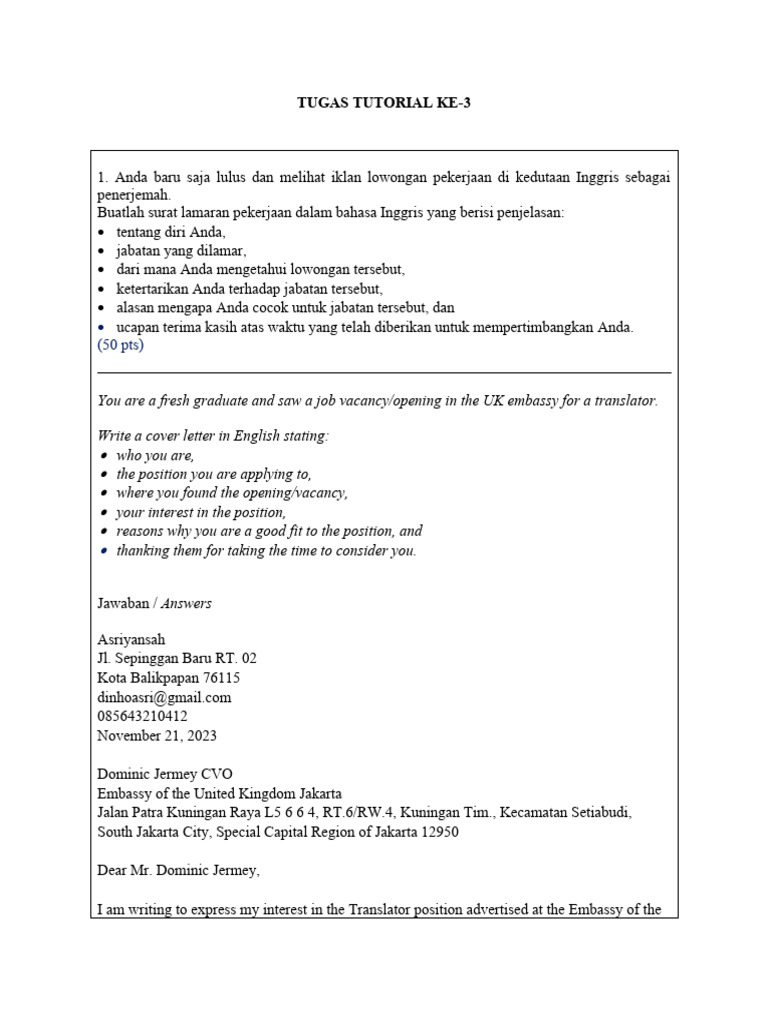 TUGAS TUTORIAL 3 Bahasa Inggris | Download Free PDF | Human Communication | Cognition
