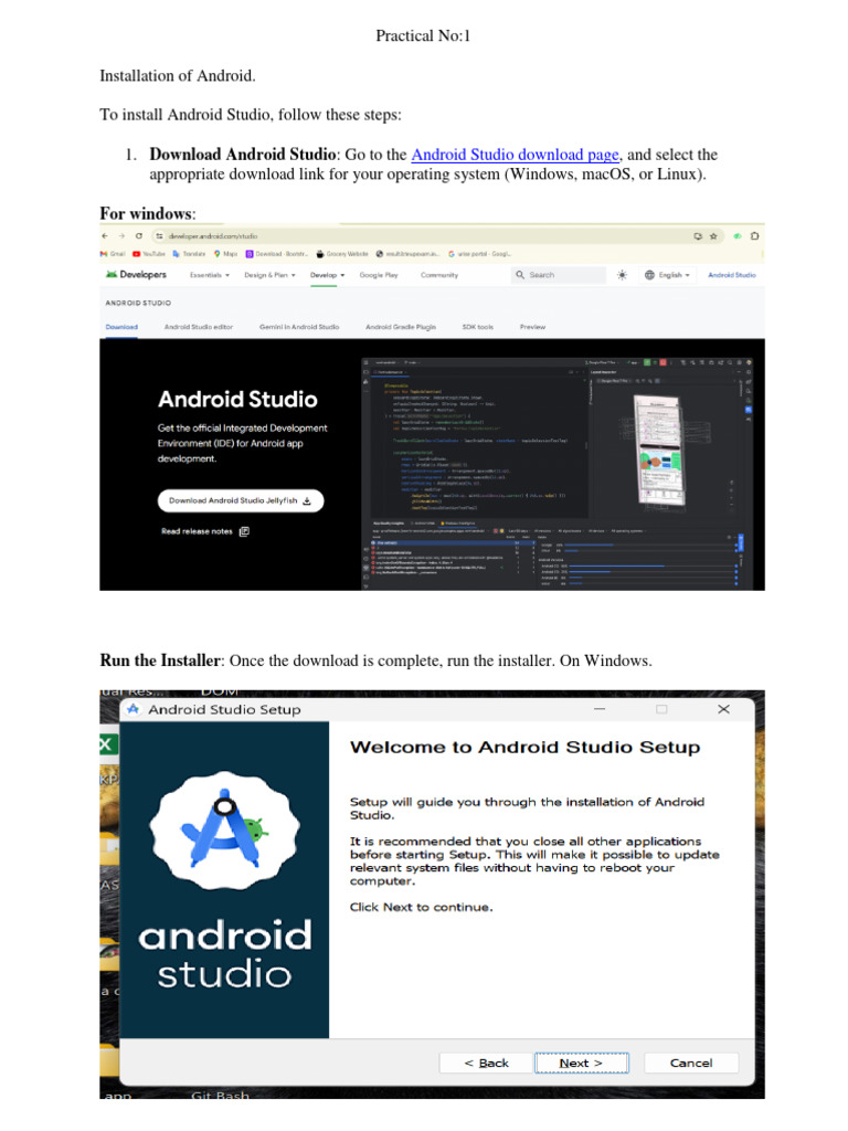 To Install Android Studio | PDF