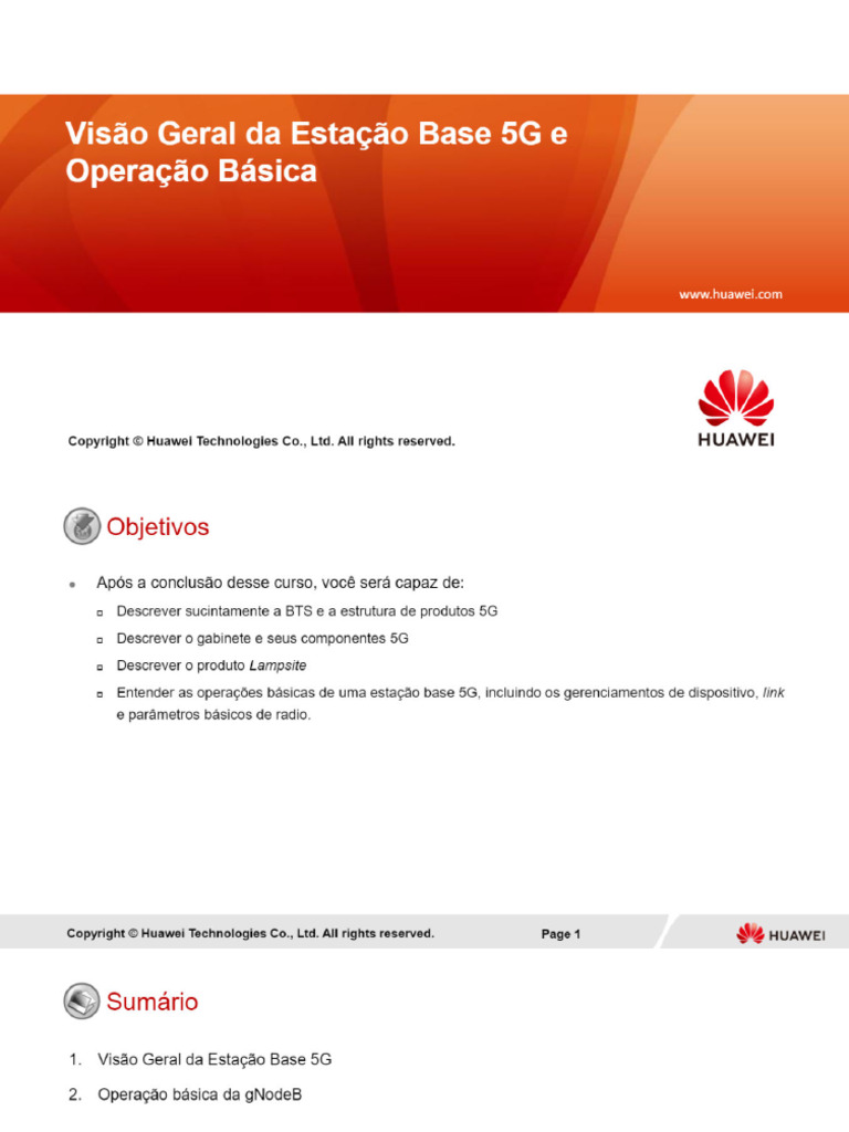 01 - 5G Base Station Overview and Basic Operation - PT | PDF