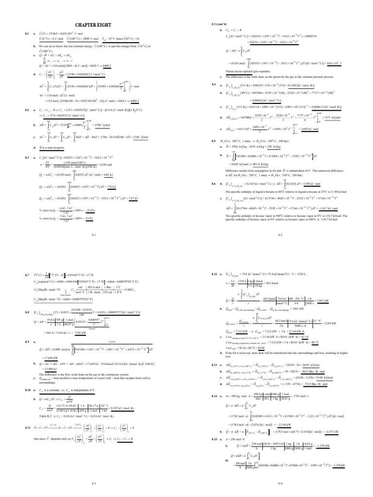 Thermodynamics and Energy Calculations | PDF | Applied And ...