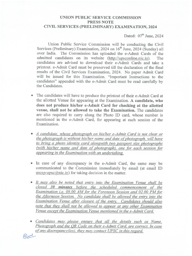 PressNote-CSP-2024 Important | PDF