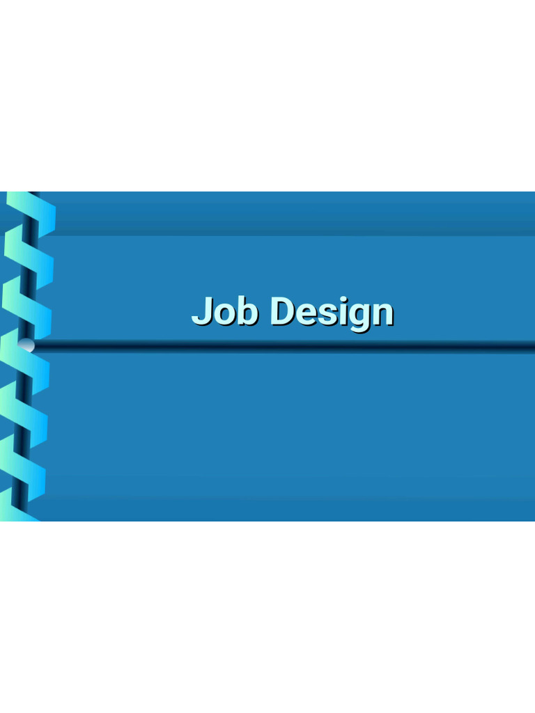 Job Design | PDF
