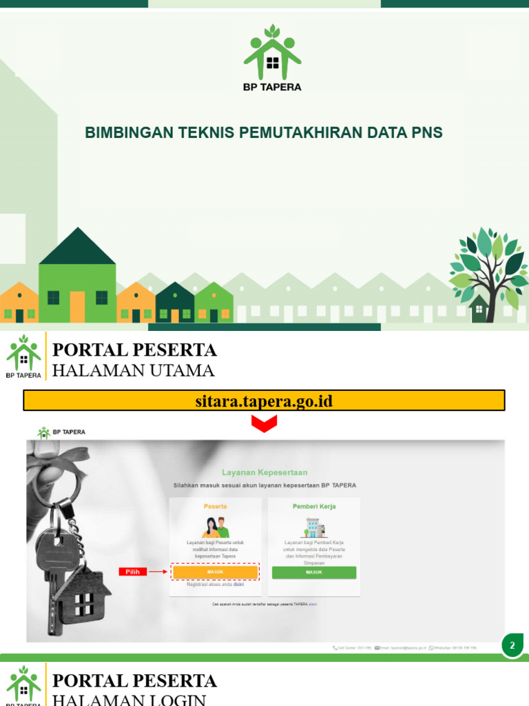 Panduan Portal Peserta BP Tapera Dengan Pengembang 12 08 2022 | PDF