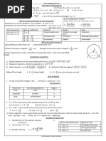 Maths Formula Sheet by Gaurav Suthar | PDF | Quadratic Equation | Abstract Algebra